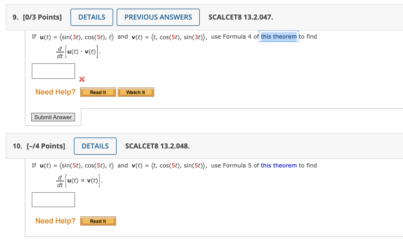 Solved 9. [0/3 Points] DETAILS PREVIOUS ANSWERS SCALCET8 | Chegg.com