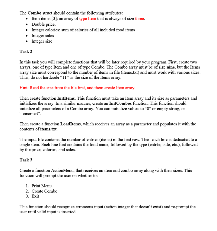 Objectives: The major advantage of using structs is | Chegg.com