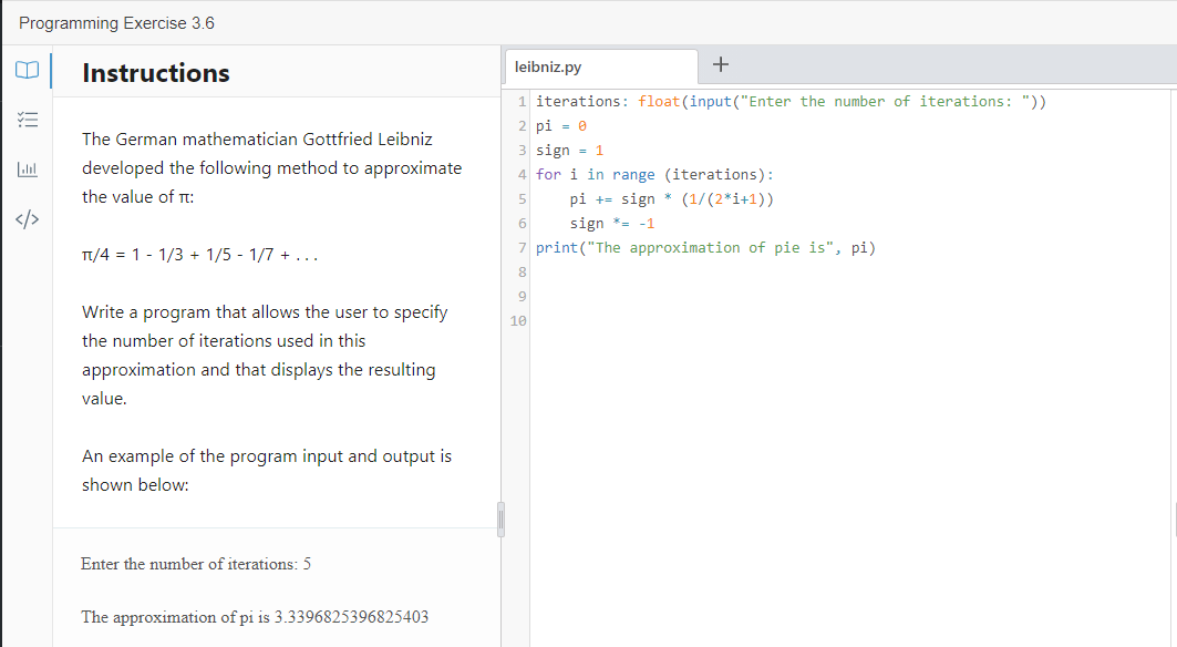 Programming Exercise 3 6 Instructions Leibniz py The German 