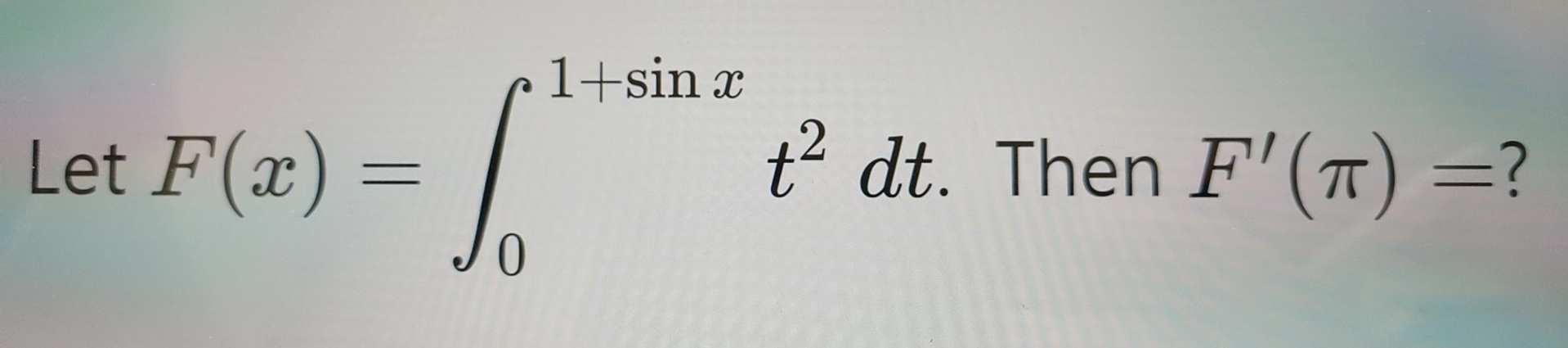 Solved If f(x)=∫_x^(17) ﻿t^(2)dt then f^(')(x)= | Chegg.com