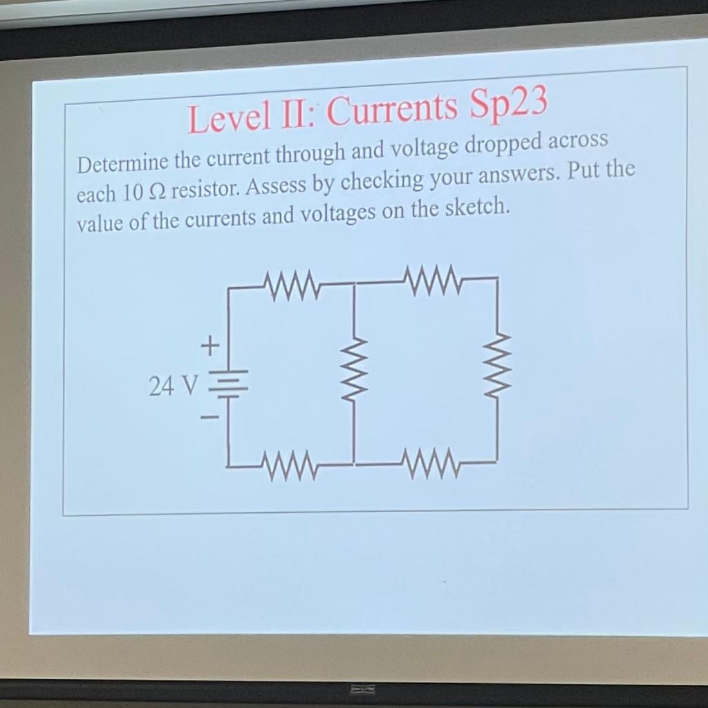 Solved Determine the current through and voltage dropped | Chegg.com