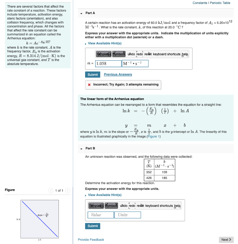 Solved Constants Periodic Table Part A There are several | Chegg.com
