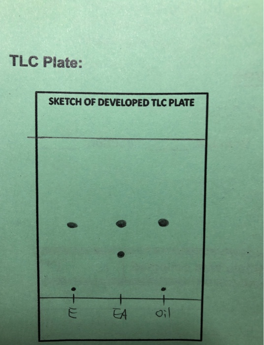 Using ONLY your TLC data, explain whether or not it | Chegg.com