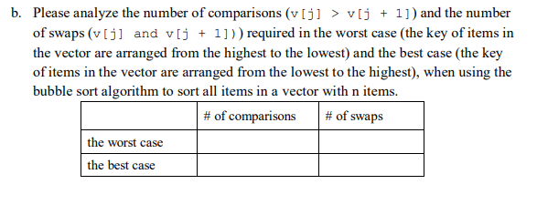 Solved 4 15 Points Bubble Sort Trace Operation Bubble Sort Algorithm Sorting Vector Vector V