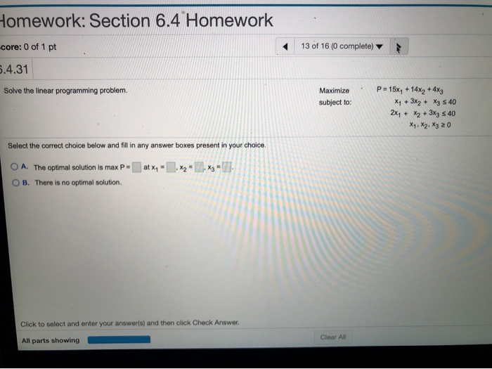 Solved Homework Section 6 4 Homework Core 0 Of 1 Pt 13 Of