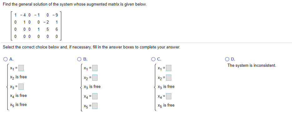 Solved Find the general solution of the system whose | Chegg.com