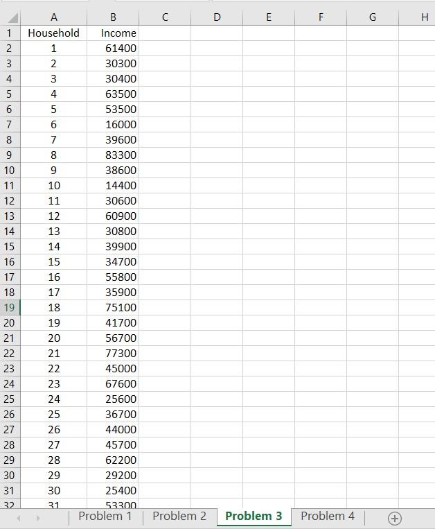 Solved Problem 3: Worksheet “Problem 3” contains annual | Chegg.com
