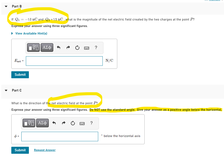 Solved A negative point-charge Q1 is 10 cm direcly below a | Chegg.com