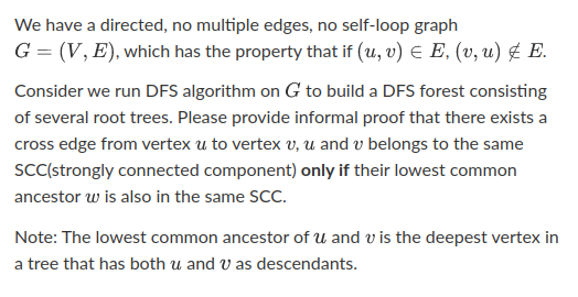 Solved We have a directed, no multiple edges, no self-loop | Chegg.com