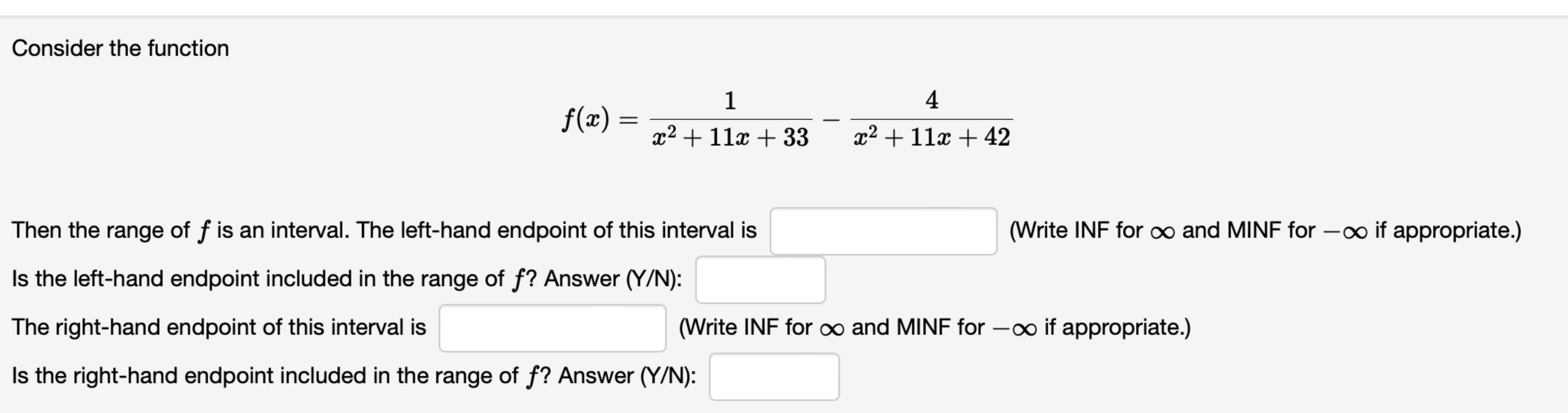 Solved Consider The Functionfx1x211x33 4x211x42then 5991