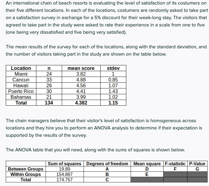 Solved A) Identify the relevant variable in the study (i.e. | Chegg.com