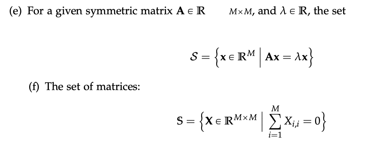 Solved 5. Which of the following sets form a subspace? If | Chegg.com