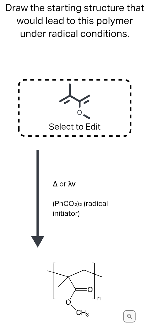 Solved Draw the starting structure that Draw the starting | Chegg.com