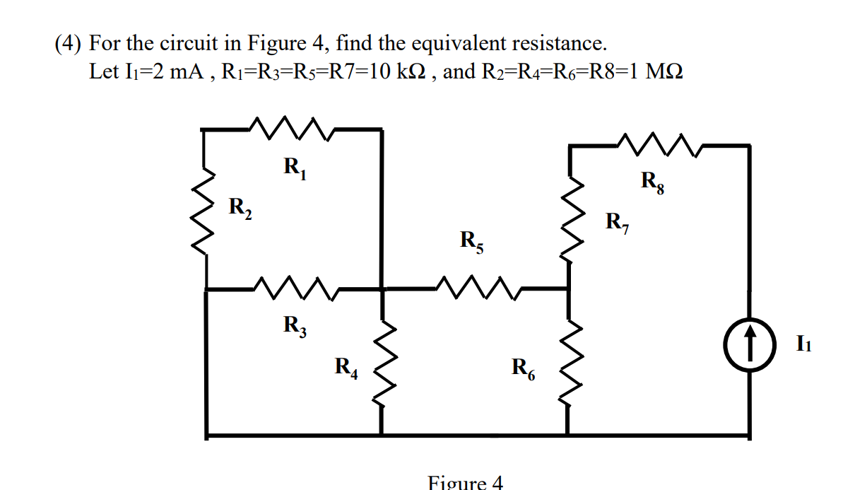Solved (4) For the circuit in Figure 4, find the equivalent | Chegg.com