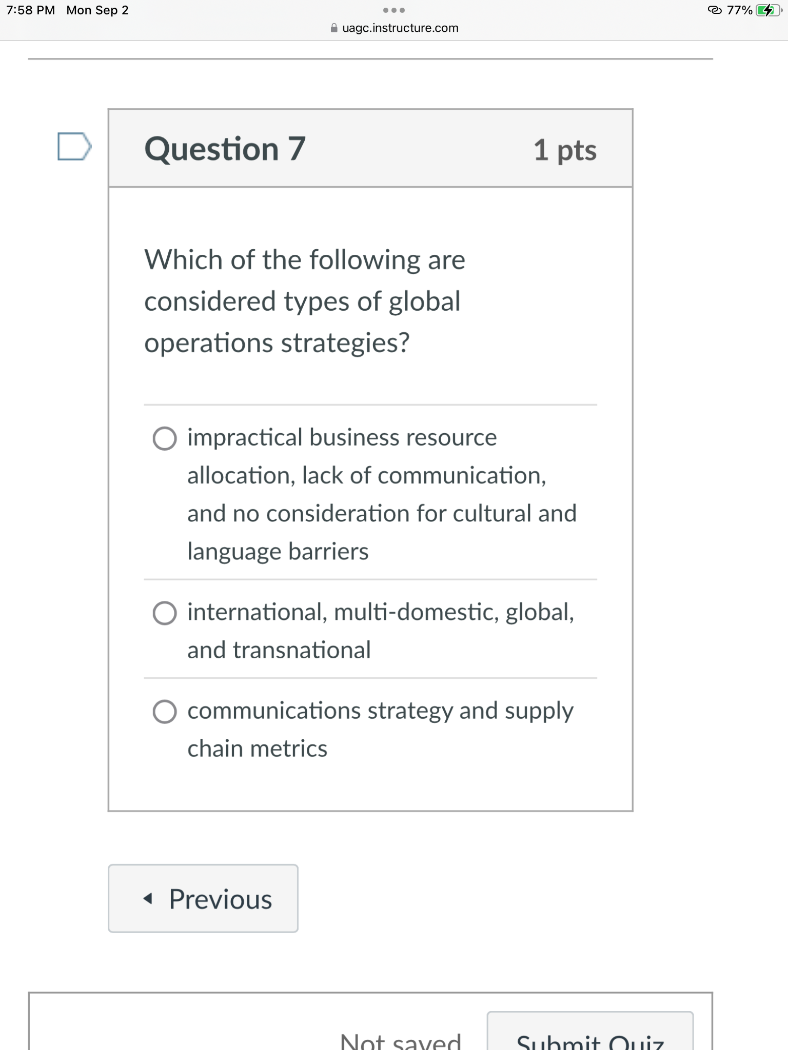Solved Question 71 ﻿ptsWhich of the following areconsidered | Chegg.com