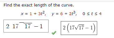 Solved Find the exact length of the curve. | Chegg.com