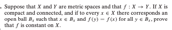 Solved Suppose that x ﻿and Y ﻿are metric spaces and that | Chegg.com