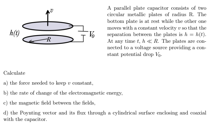 Solved A parallel plate capacitor consists of two | Chegg.com