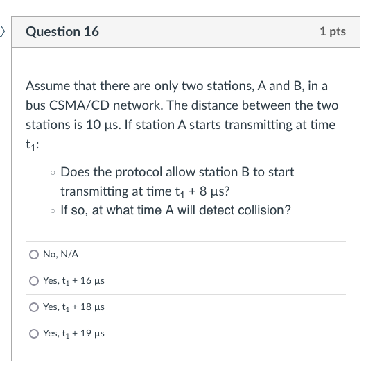 Solved Assume that there are only two stations, \\( A \\) | Chegg.com