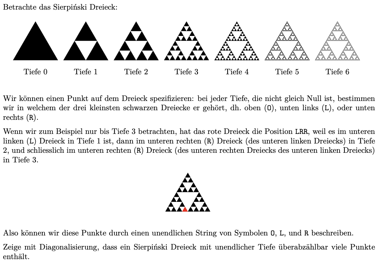 Solved Consider the Sierpiński triangle: Depth 1 | Chegg.com