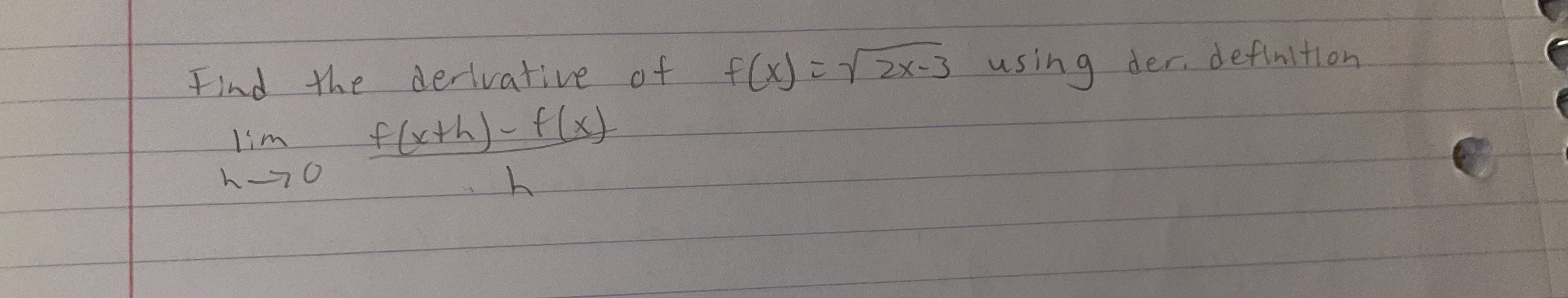 Solved Find the derlvative of f(x)=2x-32 ﻿using derivative | Chegg.com