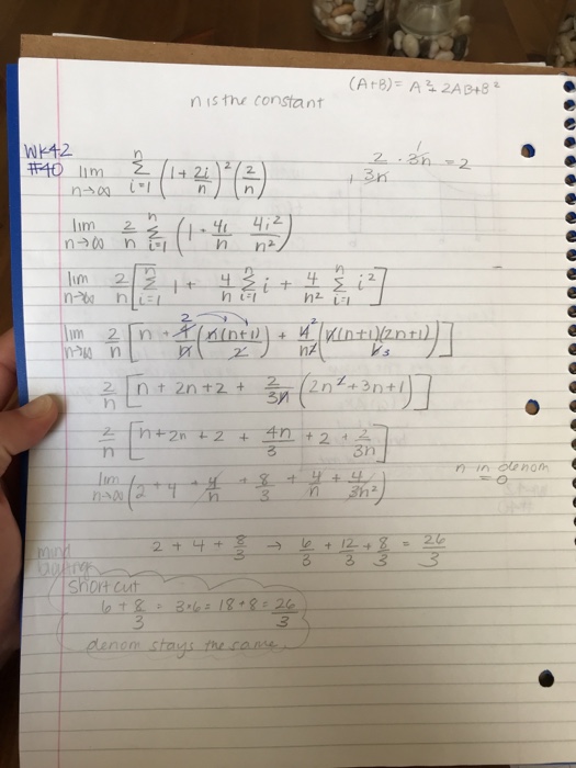 Solved Finding a limit: find a formula for the sum of n | Chegg.com