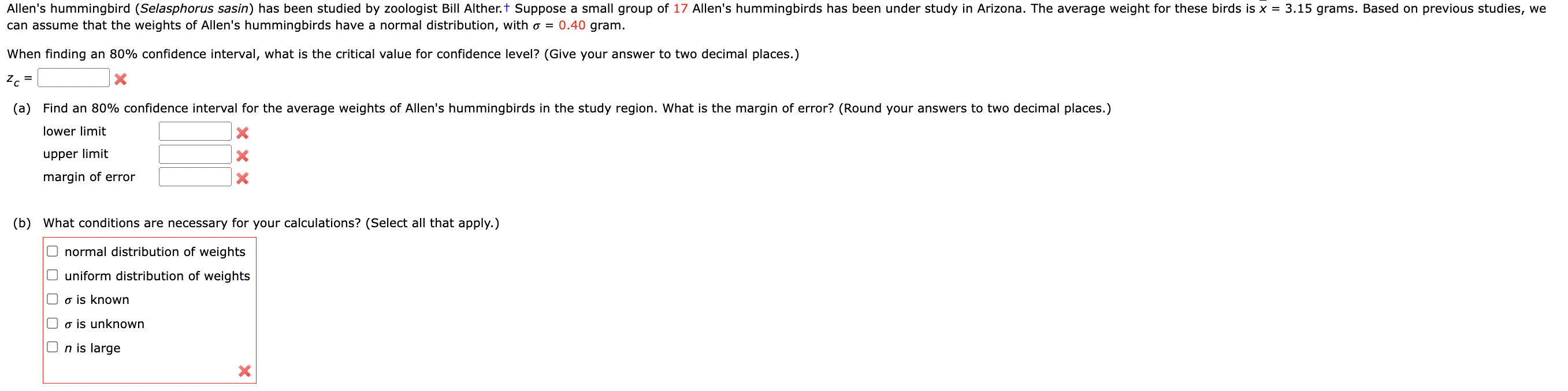 Solved Find the sample size necessary for an 80% confidence | Chegg.com