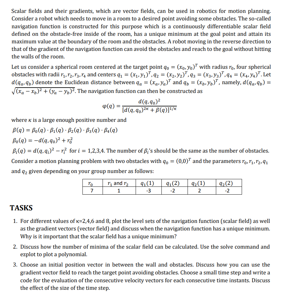 Solved Scalar fields and their gradients, which are vector | Chegg.com
