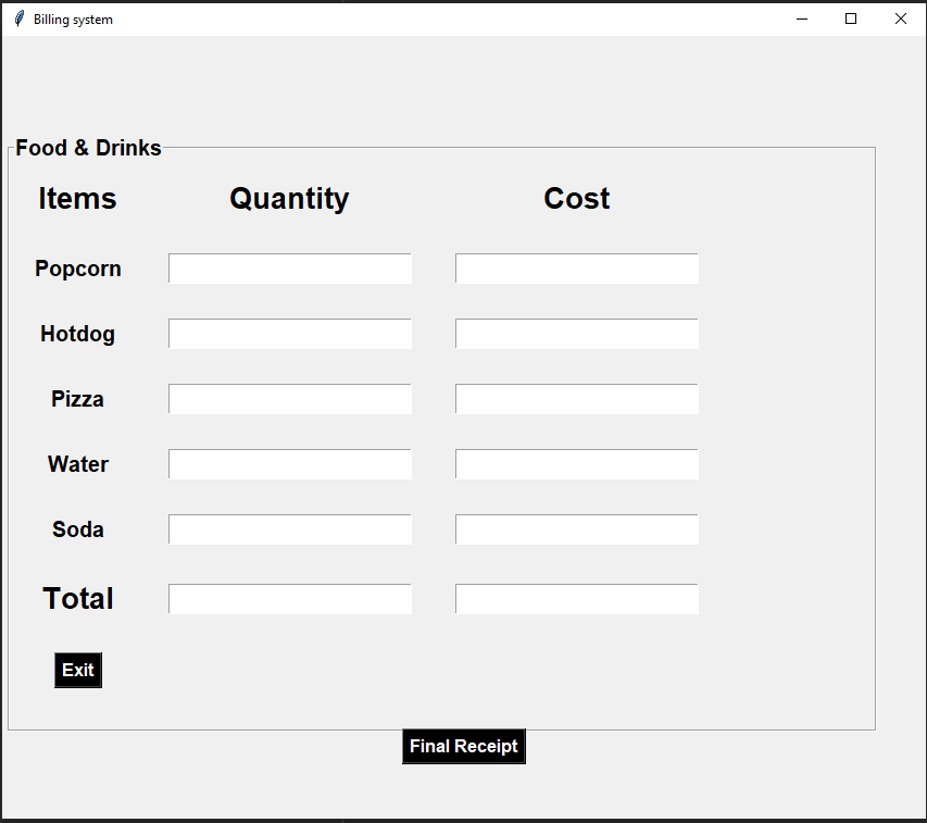 Solved Using this code listed below I need a this concession | Chegg.com