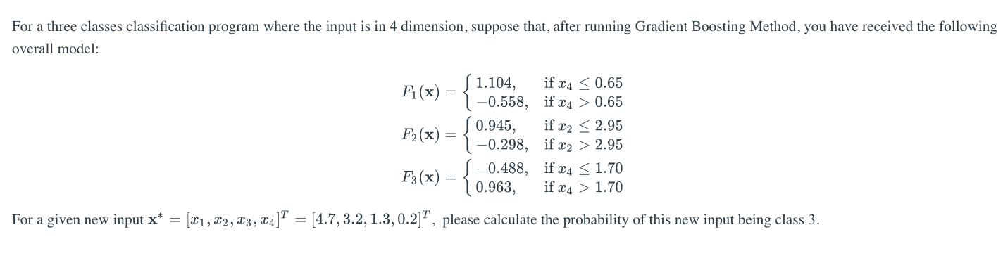 For a three classes classification program where the | Chegg.com