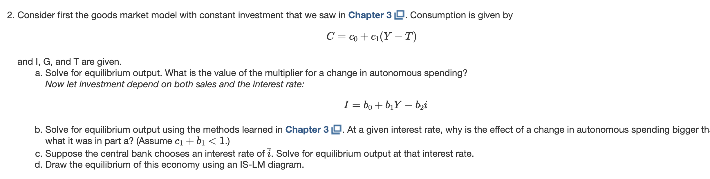 Solved Cc0c1y−t And I G And T Are Given A Solve For 