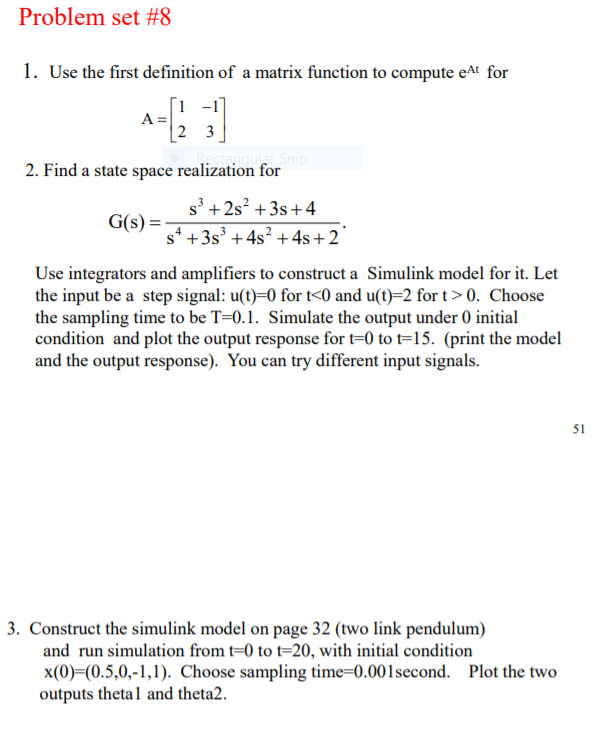 Solved Problem set #8 1. Use the first definition of a | Chegg.com