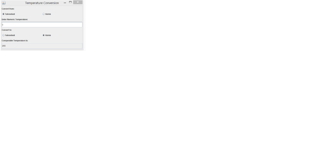 Solved Create a GUI Class with the following functionality. | Chegg.com