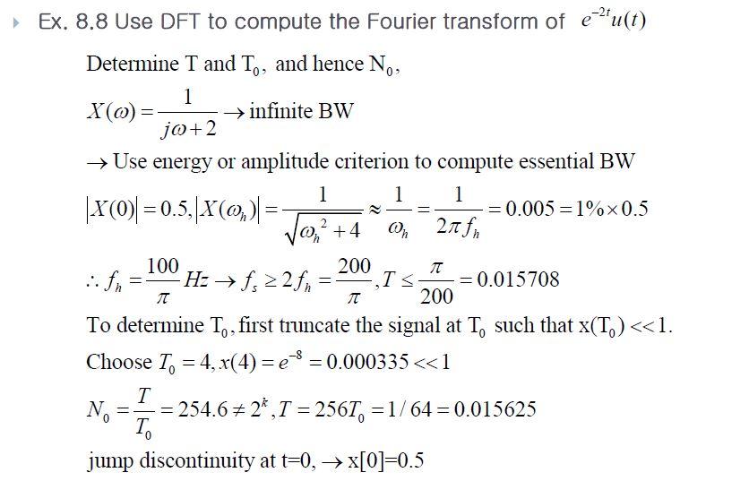 Q. Trying to use discrete fourier transform/inverse | Chegg.com
