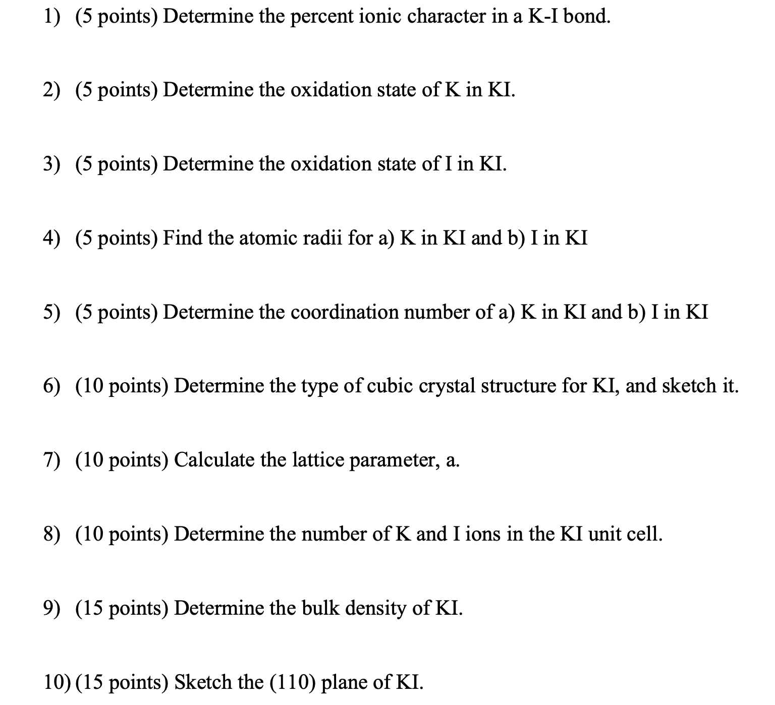Solved 1) (5 points) Determine the percent ionic character | Chegg.com Solved 1) (5 points) Determine the percent ionic character | Chegg.com