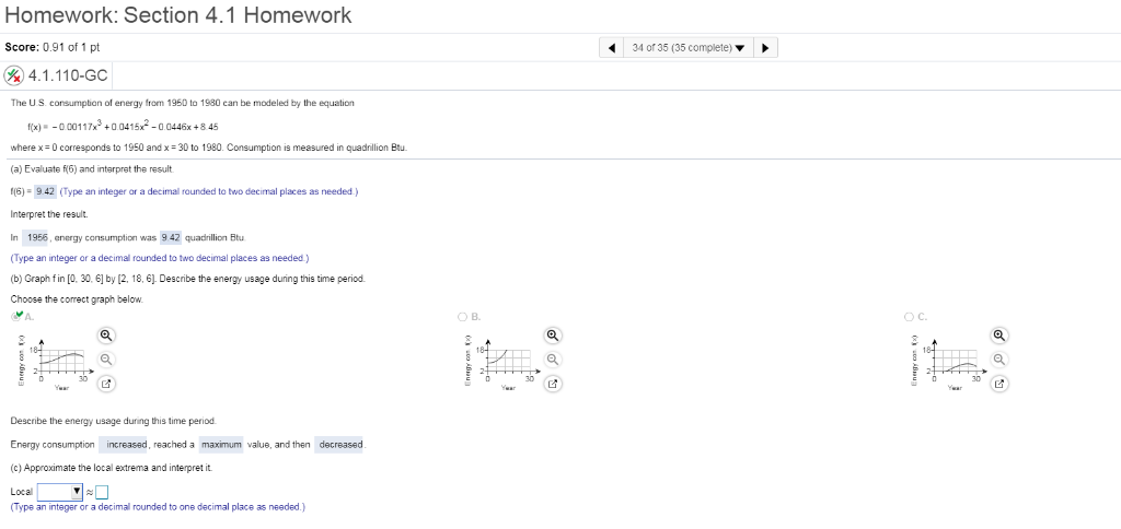 Solved Homework Section 4 1 Homework Score 0 91 Of 1 Pt