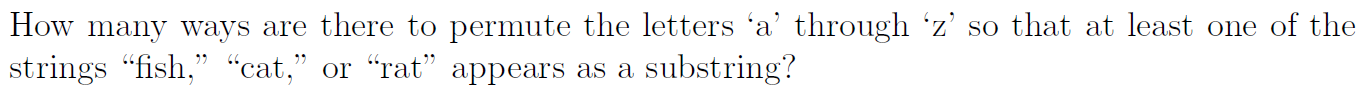 Solved How many ways are there to permute the letters ‘a' | Chegg.com