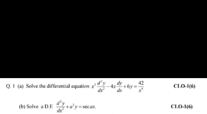 Solved please solve all diferential equation questions | Chegg.com