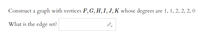 Solved Construct a graph with vertices F, G, H, I, J, K | Chegg.com