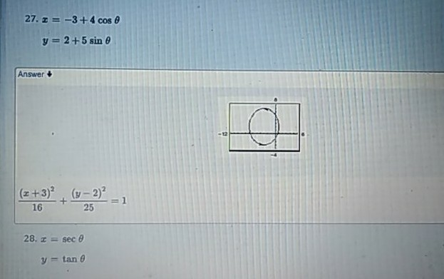 Solved Using Parametric Equations In Exercises 23 24 25