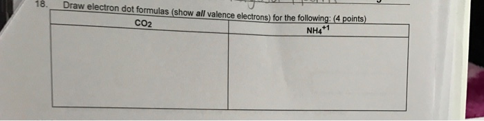 Solved Draw electron dot formulas (show all valence | Chegg.com