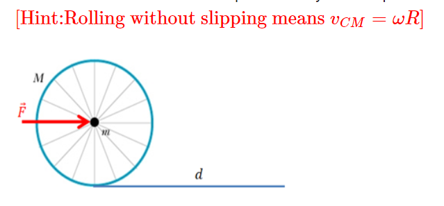 Solved Problem 1: Consider a bicycle wheel, radius R, with | Chegg.com