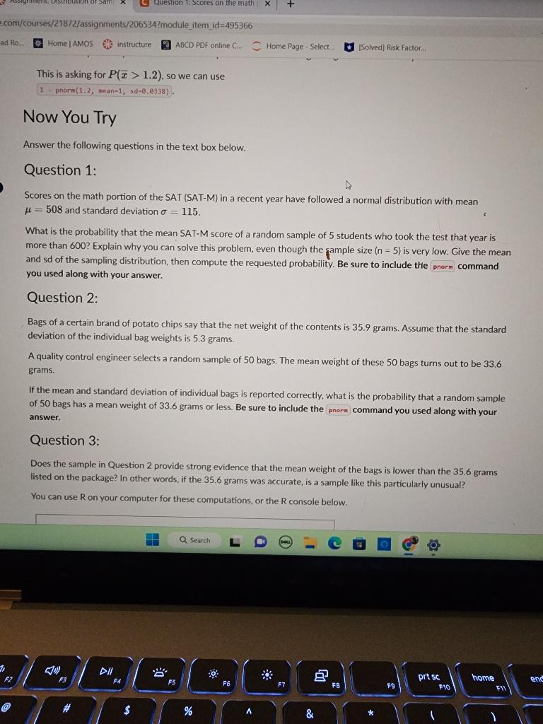 Solved Scores on the math portion of the SAT (SAT-M) in a | Chegg.com