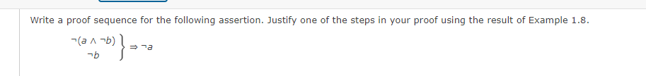 Solved Write a proof sequence for the following assertion. | Chegg.com