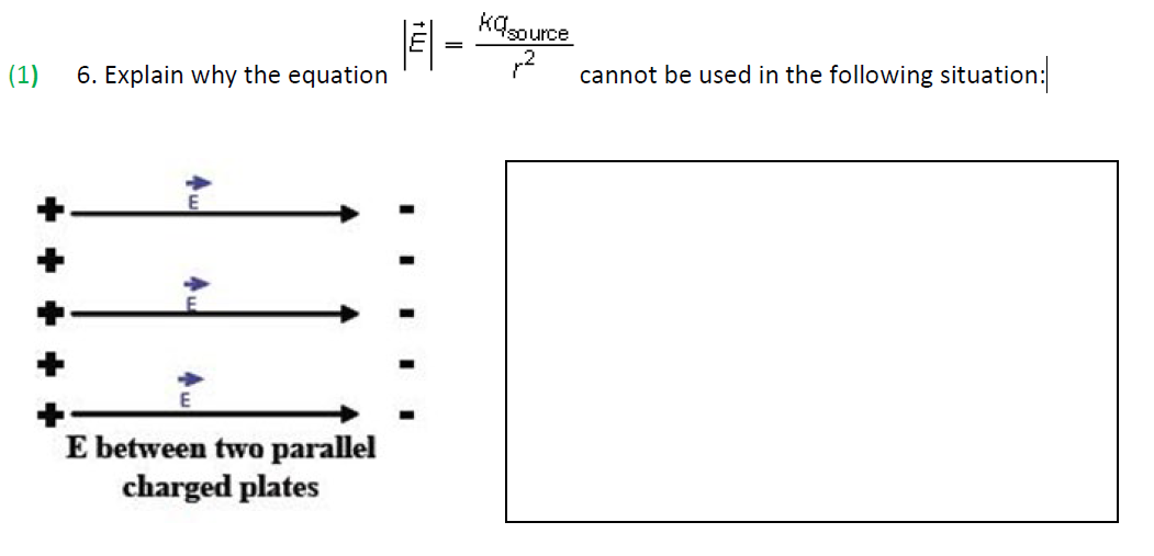 Solved Explain why the equation cannot be used in the | Chegg.com