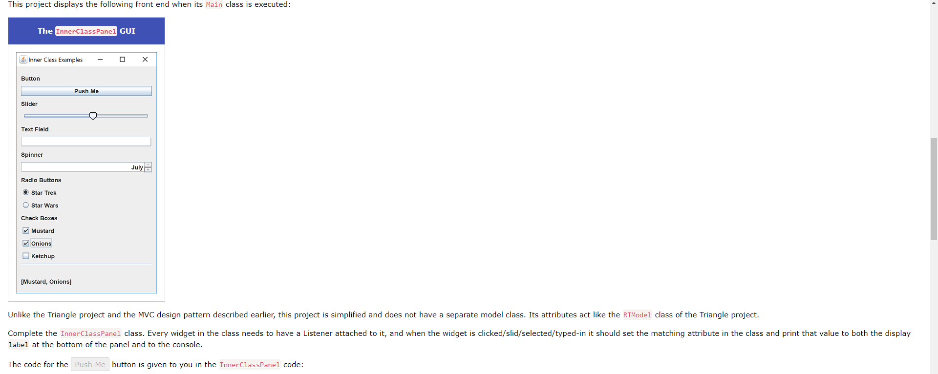 Solved label at the bottom of the panel and to the console. | Chegg.com