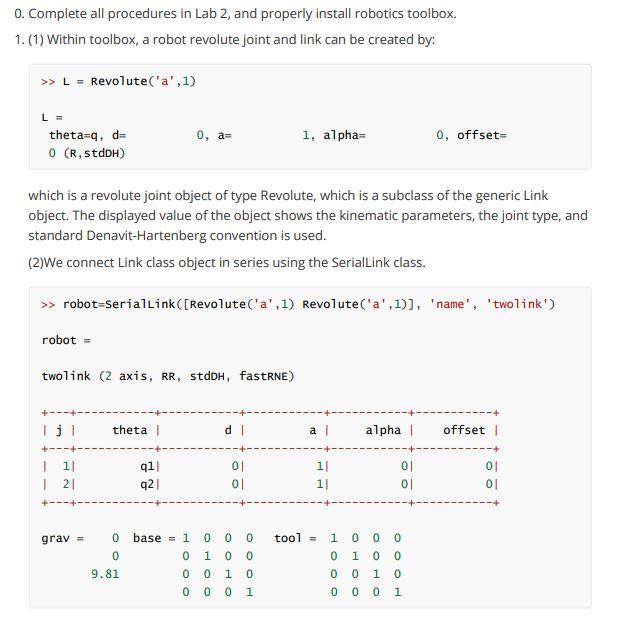 0. Complete all procedures in Lab 2, and properly | Chegg.com