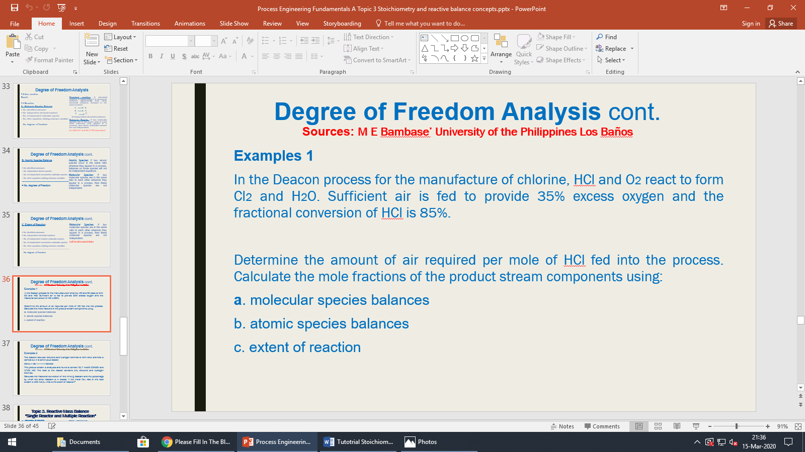 Solved - Process Engineering Fundamentals A Topic 3 | Chegg.com