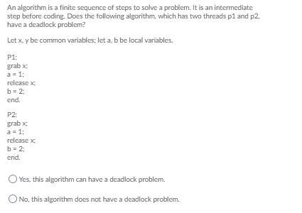 Solved An algorithm is a finite sequence of steps to solve a | Chegg.com