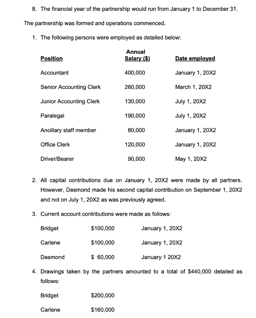 Solved Bridget, Carlene and Desmond, attorneys-at-law, | Chegg.com